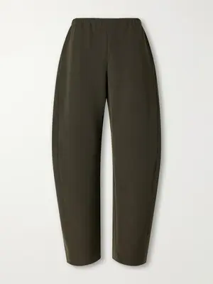 LA LIGNE Colby Recycled-crepe Barrel-leg Pants - Green