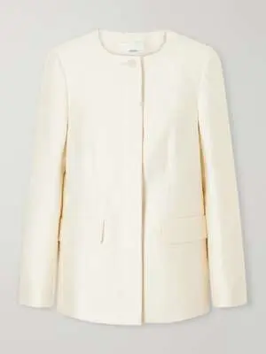 JOSEPH Myra Woven Blazer - Cream