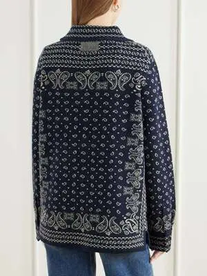 Guest In Residence Intarsia Cashmere Cardigan