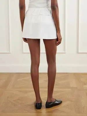 DEIJI STUDIOS Flounce Layer Organic Cotton-poplin Mini Skirt