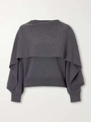 RÓHE Layered Wool Sweater - Dark Gray