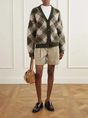 Acne Studios Katch Intarsia Mohair Wool-blend Cardigan