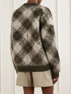 Acne Studios Katch Intarsia Mohair Wool-blend Cardigan