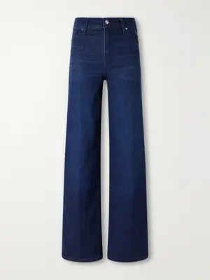 FRAME Le Slim Palazzo High-rise Wide-leg Jeans - Blue