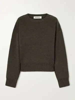 RÓHE Wool Sweater - Dark Green