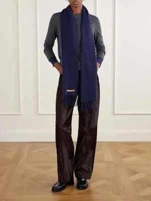 Acne Studios Fringed Wool Scarf