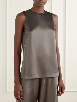 LA LIGNE Crepe-satin Cami
