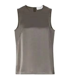 LA LIGNE Crepe-satin Cami - Brown