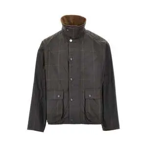PAUL SMITH LOVES BARBOUR Transport Windowpane Waxed Cotton Jacket An - Brown