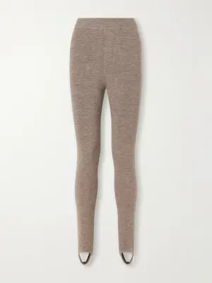 LAUREN MANOOGIAN Merino Wool-blend Stirrup Leggings - Gray