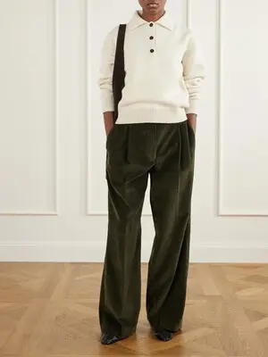RÓHE Wool And Cashmere-blend Polo Sweater - Neutrals