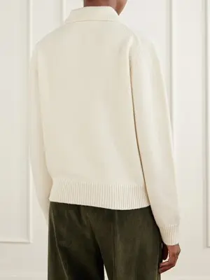 RÓHE Wool And Cashmere-blend Polo Sweater - Neutrals