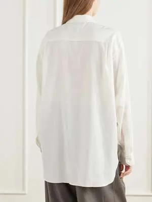SSSTEIN Cotton And Silk-blend Shirt