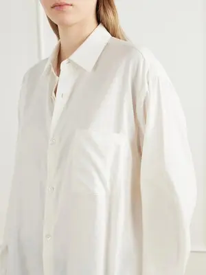SSSTEIN Cotton And Silk-blend Shirt