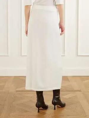 THE PARK Daria Wool And Cashmere-blend Midi Skirt