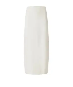 THE PARK Daria Wool And Cashmere-blend Midi Skirt - White