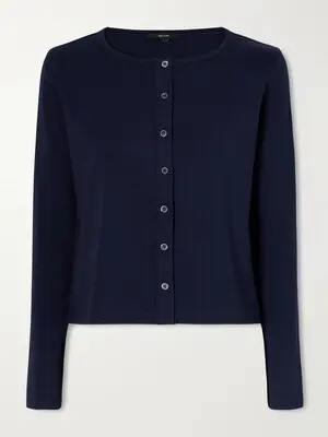 THE PARK Arely Microtencel™-blend Jersey Cardigan Blue