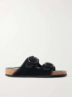 BIRKENSTOCK Repetto Buckle-detailed Suede Sandals - Black