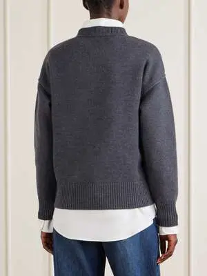 AMI Paris Adc Intarsia Wool Sweater