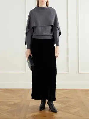 RÓHE Velvet Maxi Skirt