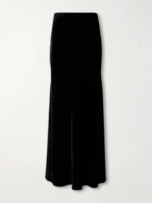 RÓHE Velvet Maxi Skirt