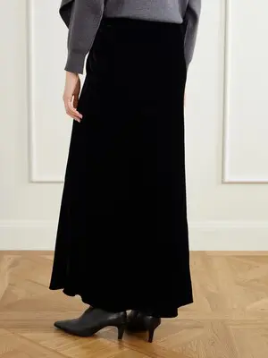 RÓHE Velvet Maxi Skirt