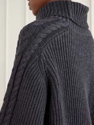 JOSEPH Alodina Ribbed Wool Turtleneck Sweater