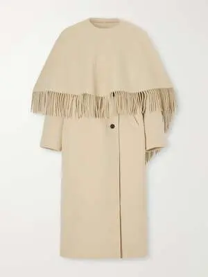 RÓHE Layered Fringed Wool And Alpaca-blend Coat