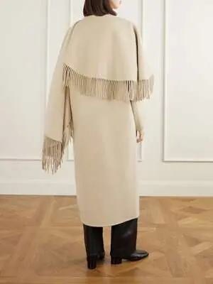 RÓHE Layered Fringed Wool And Alpaca-blend Coat