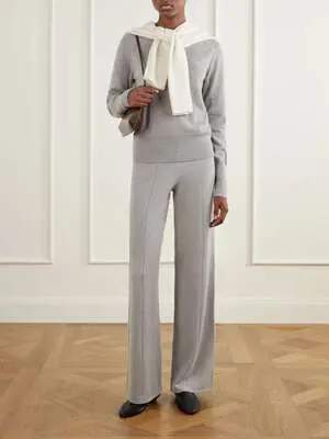 JOSEPH Viola Cashmere-blend Flared Pants