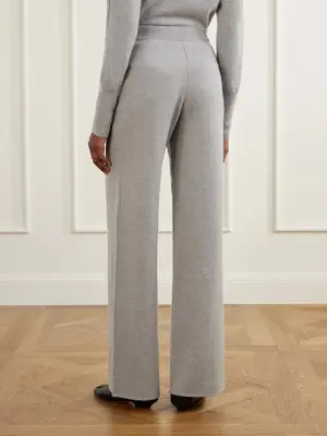 JOSEPH Viola Cashmere-blend Flared Pants - Gray