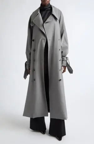 HEIRLOME Sidney Virgin Wool Blend Trench Coat