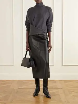 RÓHE Asymmetric Wool And Cashmere-blend Turtleneck Sweater