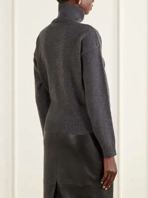 RÓHE Asymmetric Wool And Cashmere-blend Turtleneck Sweater