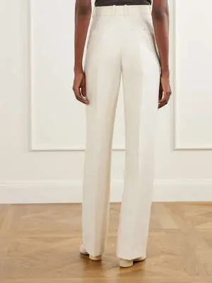 JOSEPH Mitae Straight-leg Pants - Cream