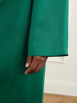 RÓHE Silk-satin Maxi Dress - Green