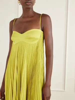 ANDRES OTALORA Para Ella Plissé Jersey Maxi Dress