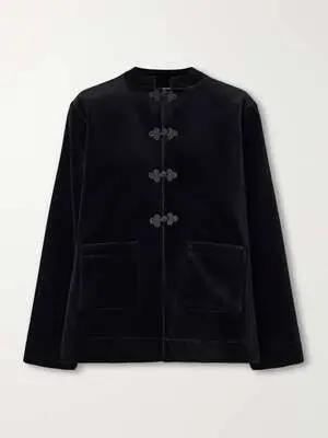 RÓHE Cotton-velvet Jacket - Black