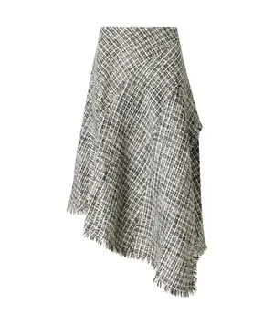 Proenza Schouler White Label Layne Tweed Midi Skirt - Gray