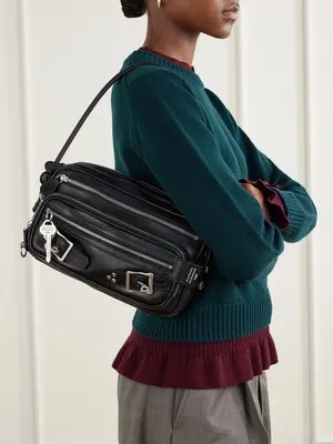 Acne Studios Camero Party Buckle-detailed Leather Shoulder Bag