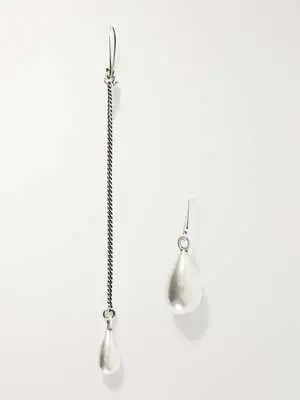 ANN DEMEULEMEESTER Judith Chain-embellished Drop Earrings - Silver