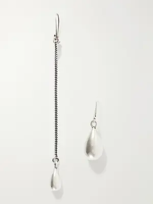 ANN DEMEULEMEESTER Judith Chain-embellished Drop Earrings - Silver