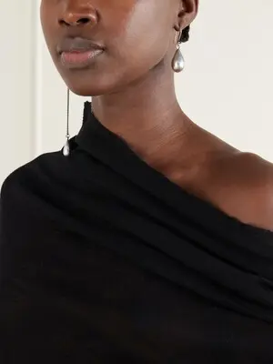 ANN DEMEULEMEESTER Judith Chain-embellished Drop Earrings - Silver