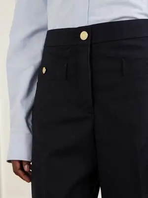 Thom Browne Virgin Wool-twill Straight-leg Cropped Pants