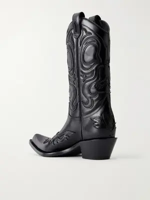 Acne Studios 60 Leather Ankle Boots - Black