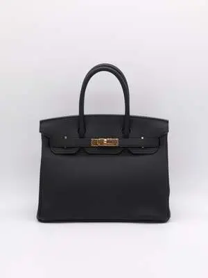 Hermès Birkin Togo Rose Gold Hardware - Black
