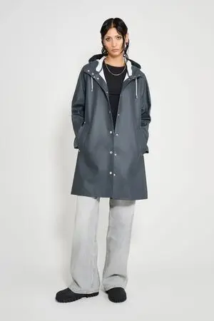 Stutterheim Mosebacke Original A-line Raincoat - Charcoal