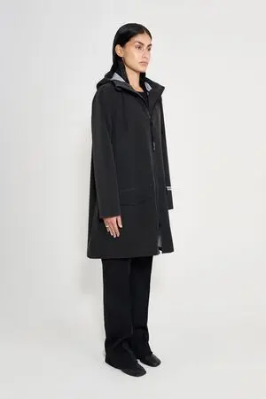 Stutterheim Mosebacke Patch Raincoat - Black