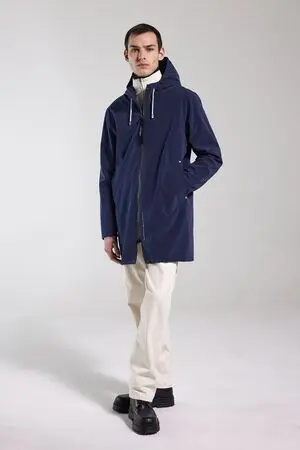 Stutterheim Stockholm Lightweight Zip Matte Raincoat
