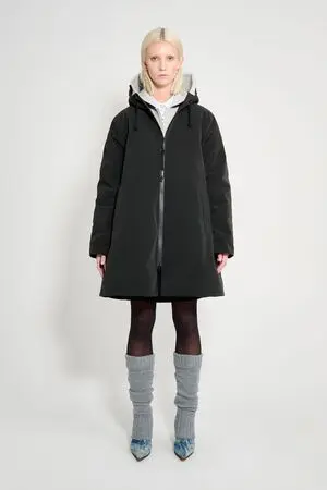 Stutterheim Mosebacke Matte Winter Coat - Black